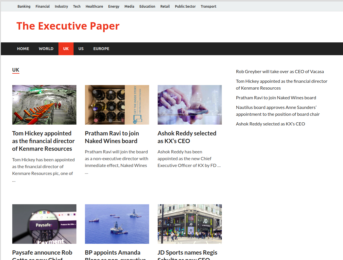 The Executive Paper